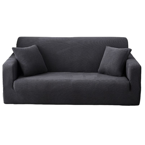 Kanapé huzat sötét szürke 4 személyes kanapé (215 - 300 cm) | Lunzo.hu