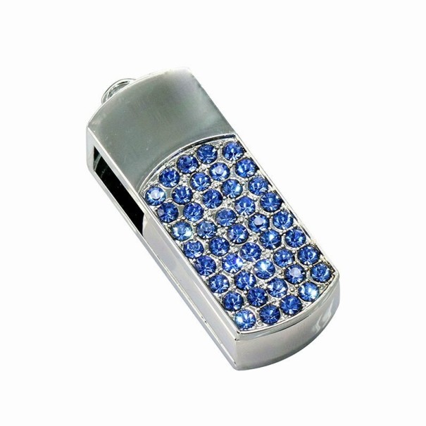 Mini USB pendrive medál kék 128GB | Lunzo.hu
