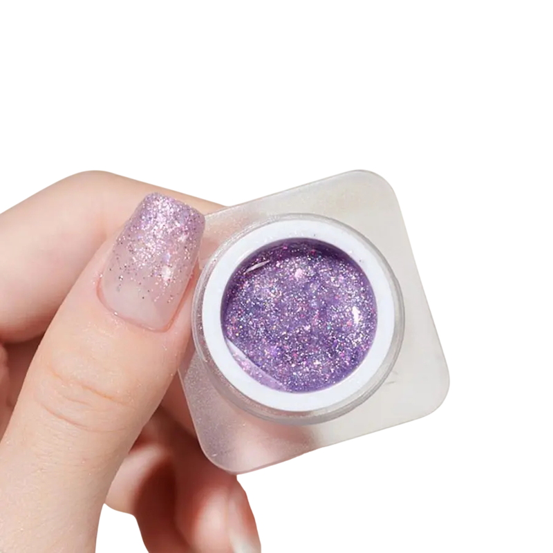 8 kpl kromisia kimallegeliä UV LED kiiltäviä geelilakkoja ...