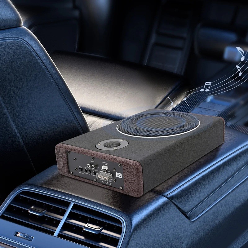 Aktívny subwoofer do auta 36,5 x 26 x 6,8 cm 8" ultra tenký subwoofer ...