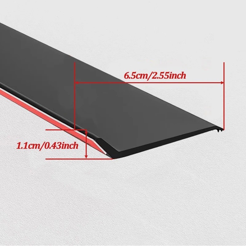 Ikkunan vesitiiviste 1 m x 6.5 cm Musta kuminen nauha 135° vuotoja ...