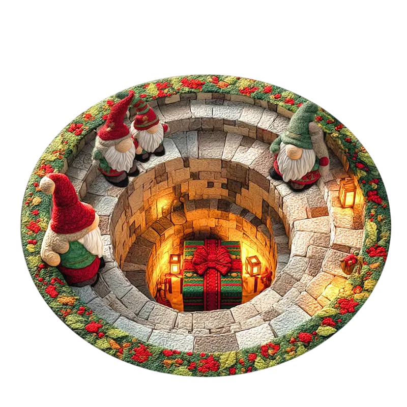 Joulumatto 40 x 40 cm Flanellikankainen talvimatto kotiin kaivolla ...