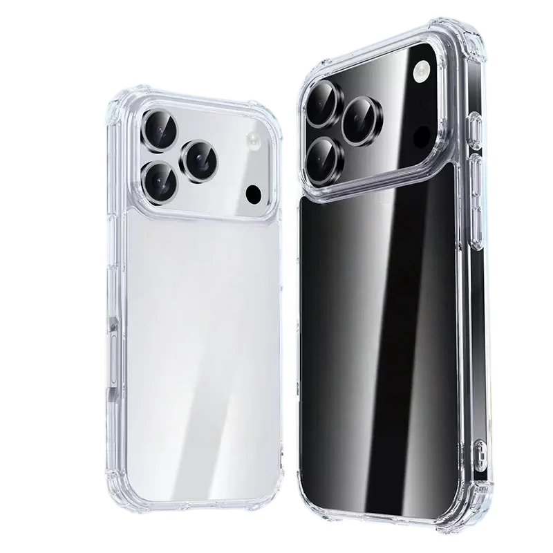 Läpinäkyvä TPU-suojakotelo iPhone 17:lle Iskunkestävä ohut kuori ...