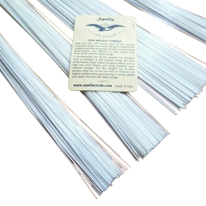 Oryginalne białe nylonowe struny do ukulele Aquila 4 szt. Zestaw strun ...