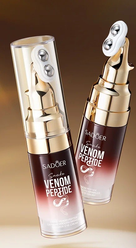 Peptidový oční krém s aplikátorem Kofeinový krém s hadím jedem Pod oči ...