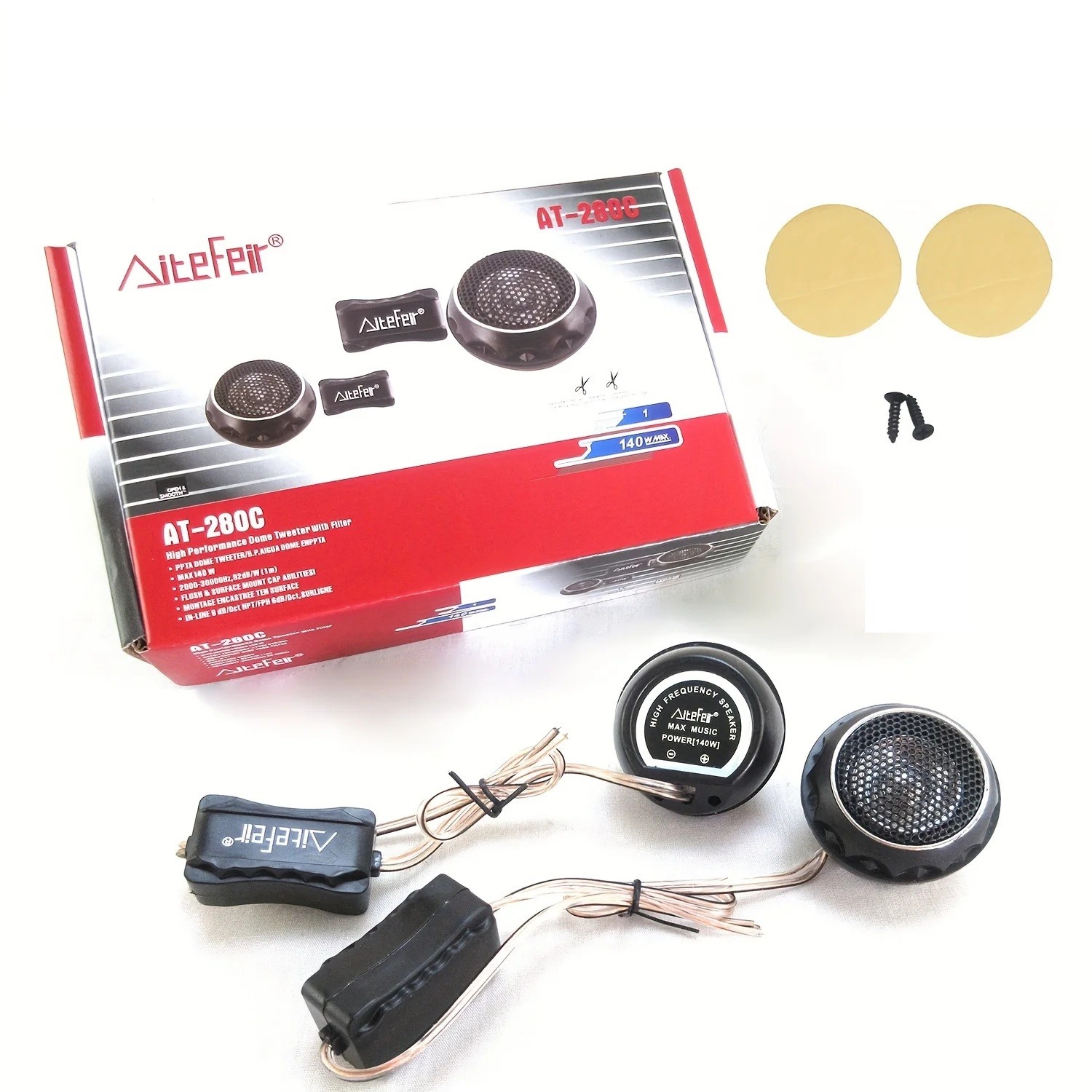 Set 2 bucăți difuzoare de înalte pentru mașină 4,6 x 3,3 cm 280 W cu ...