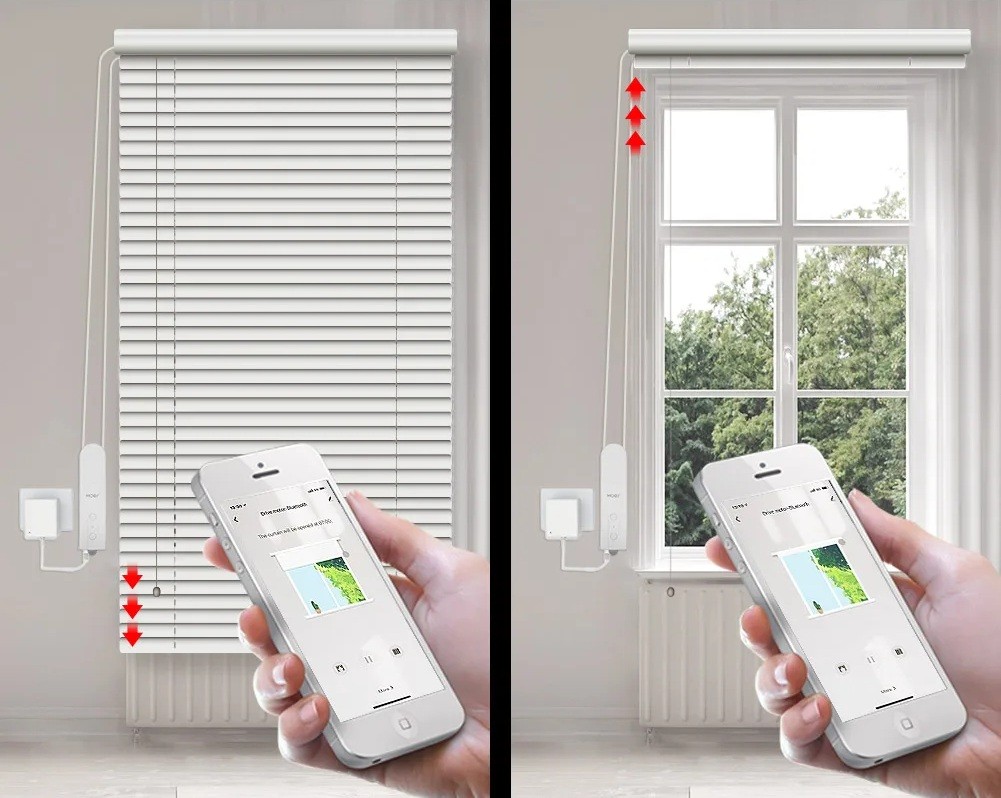 ZigBee motor pro řetízkové rolety Moes AM43 21 x 28,5 cm Ovládání přes ...